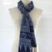 Handmade Tribal Hmong Indigo Batik Scarf, Wax Hand Block Handmade Batik ...