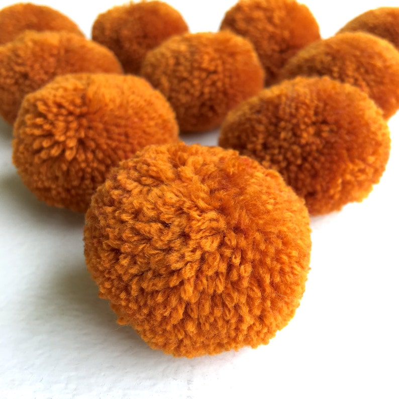 Almond Big Pom Pom 2 Inches Boho Decor Party Decor Yarn Pom - Etsy