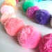 Ocean Blue Big Pom Pom 2 Inches, Boho Decor Party Decor Yarn Pom Pom - Etsy