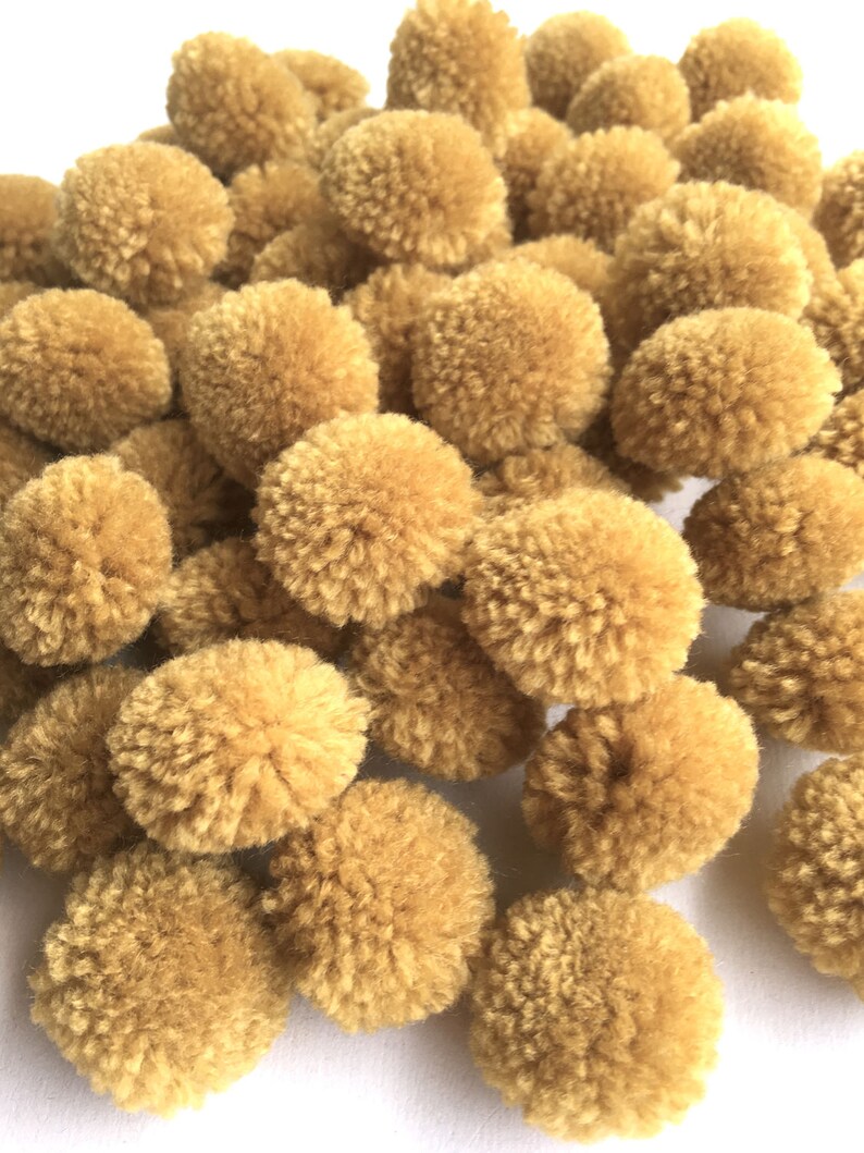 Gold Pom Poms 1 Inch Decorative Ball Jewelry Making Pompom - Etsy