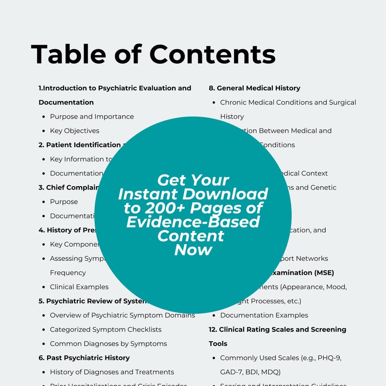 Mastering the Psychiatric Evaluation, Conducting Comprehensive ...