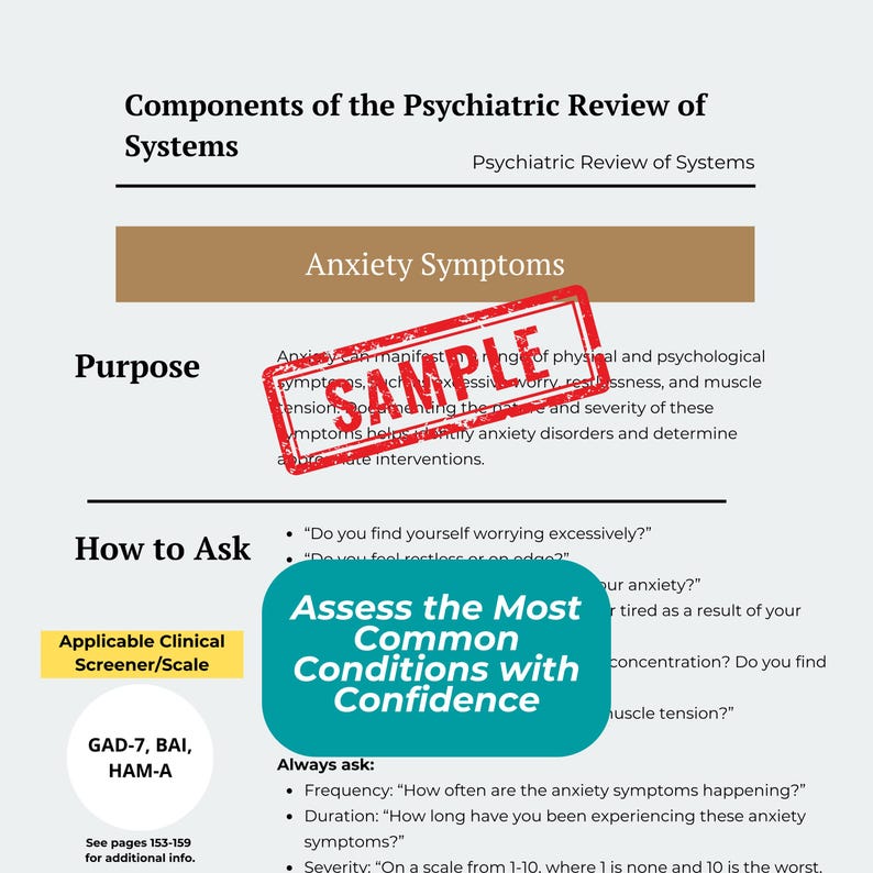 Mastering the Psychiatric Evaluation, Conducting Comprehensive ...
