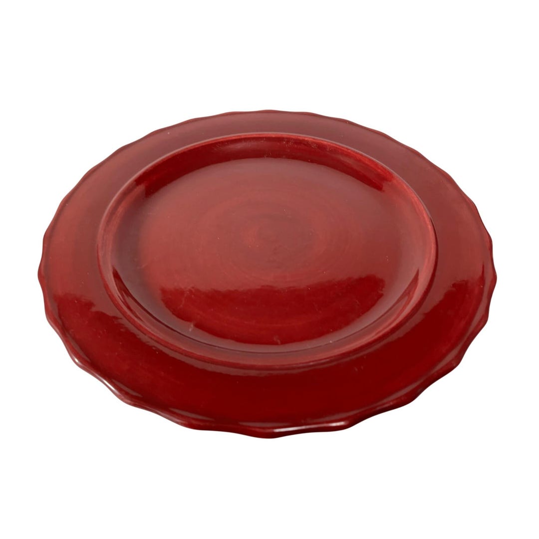 Home & Garden Party Stoneware Welcome Home Cranberry Dinner Plate 11 ...