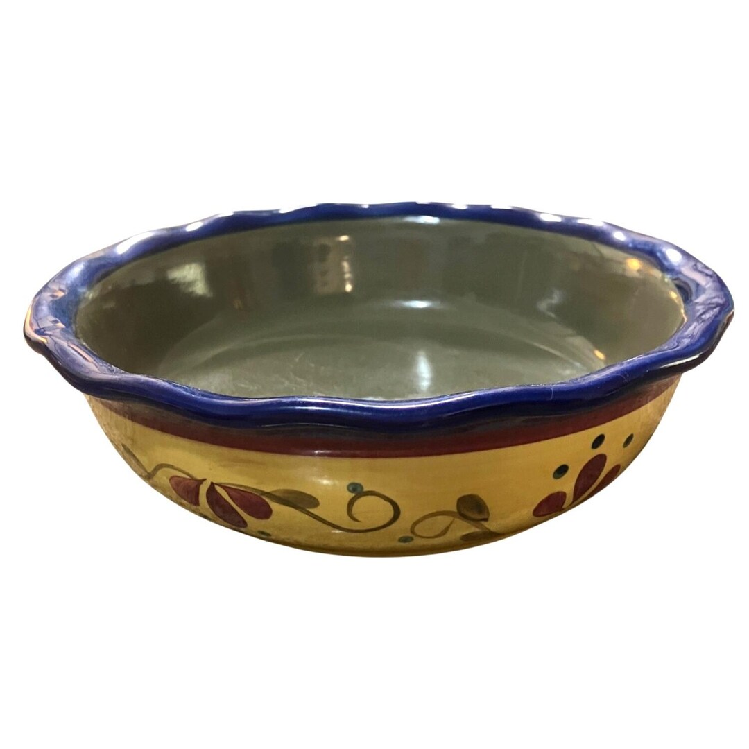 Home & Garden Party Hand-painted 9" Vegetable Serving Bowl Vintage Stoneware - Etsy