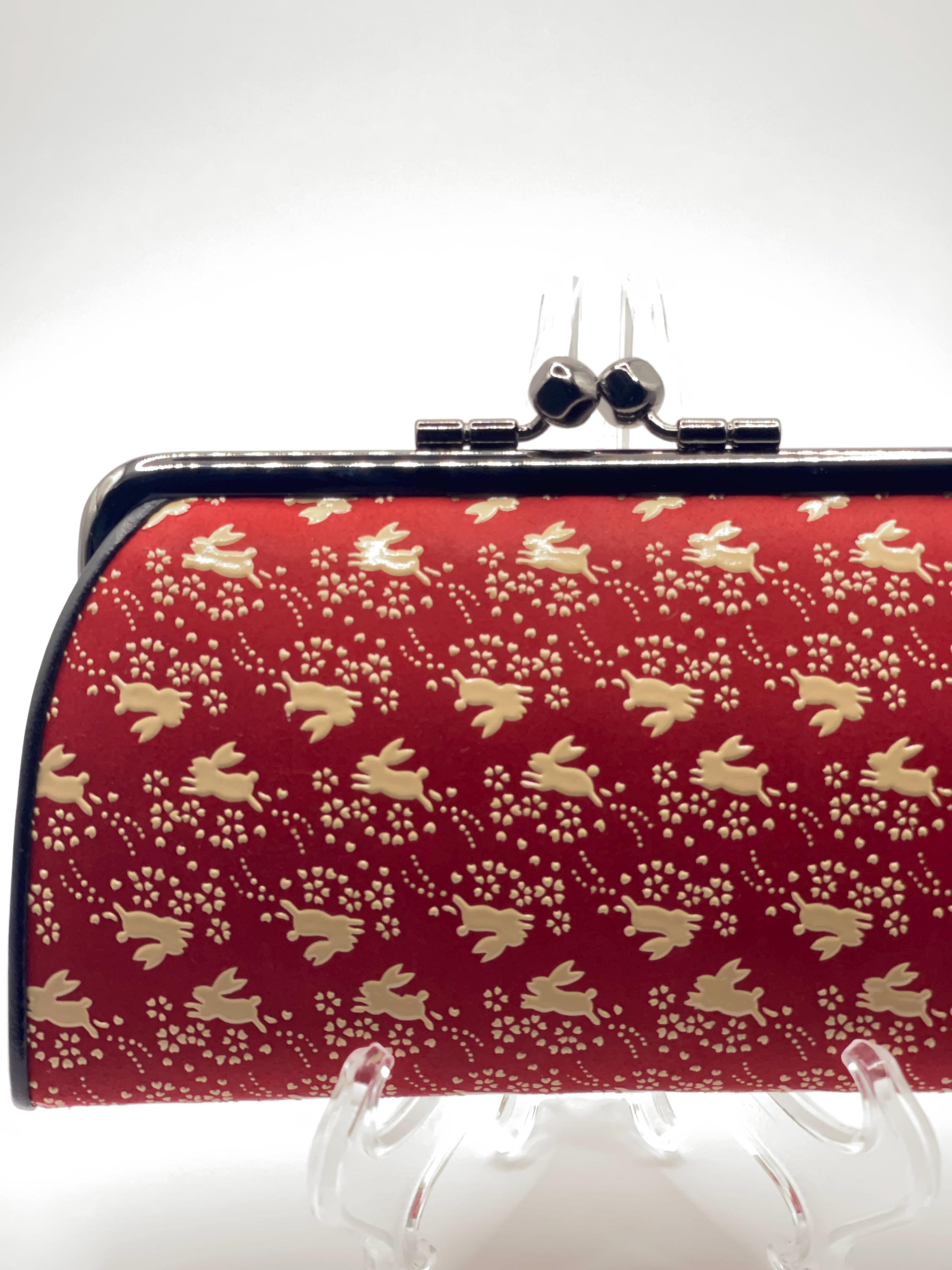 Japanese Koshu Inden Clasp Wallet / Coin Purse With Rabbit Motif by ...