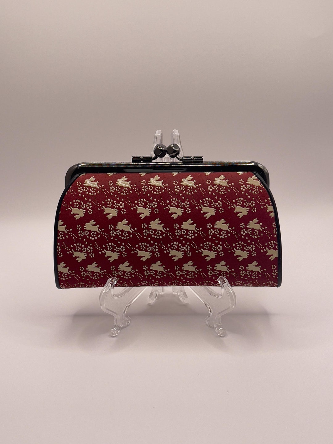 Japanese Koshu Inden Clasp Wallet / Coin Purse With Rabbit Motif by ...