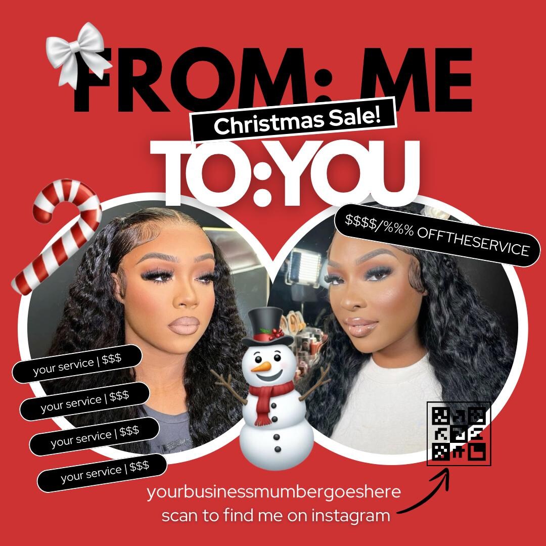 Editable December/ Christmas Themed Flyer | Now Booking Flyer ...