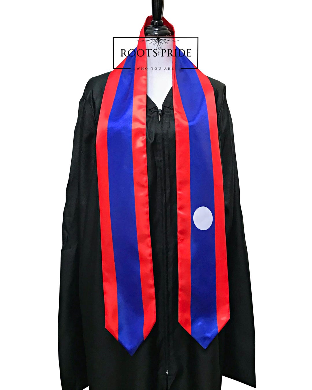 DOUBLE SIDED Laos Flag Graduation Stole / Laos Flag Sash / Lao ...