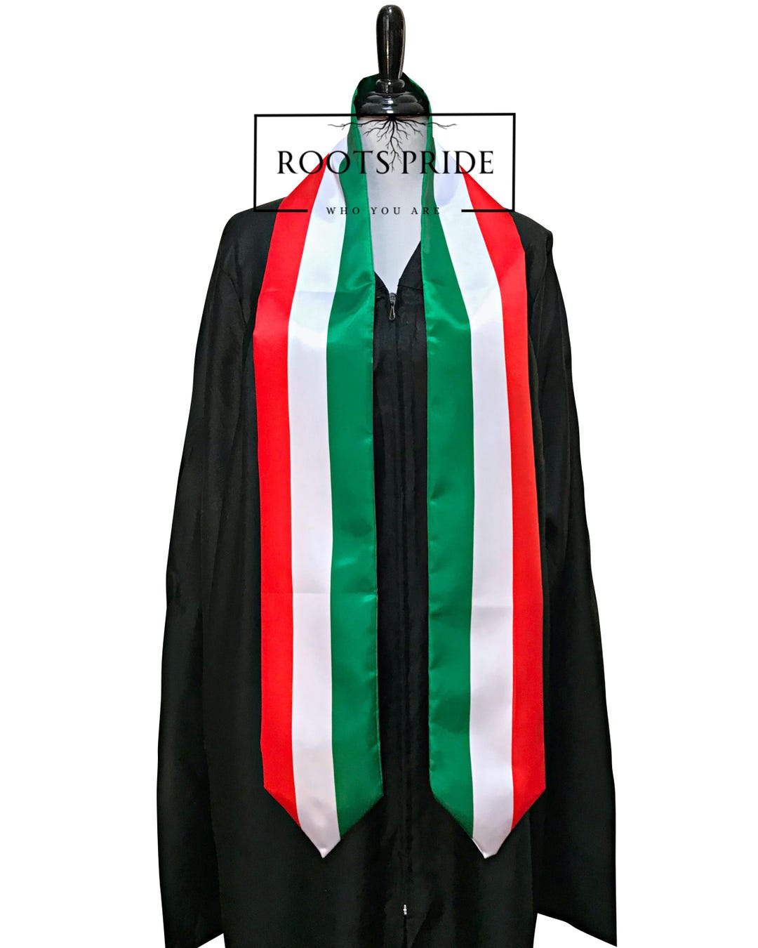 DOUBLE SIDED Italy Flag Graduation Stole / Italy Flag Sash / Italian ...
