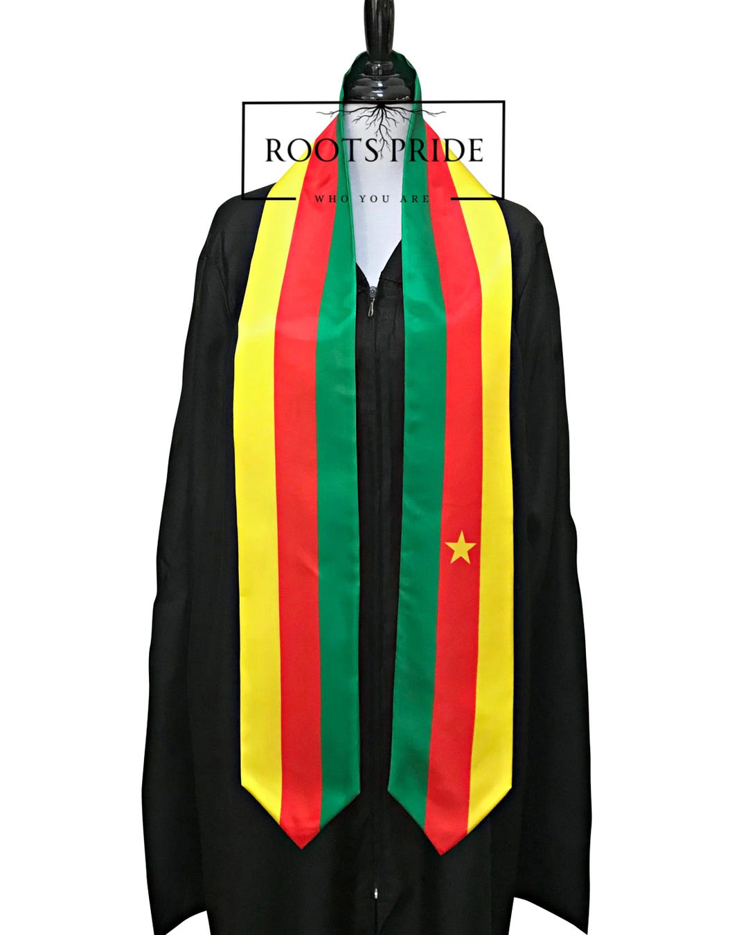 DOUBLE SIDED Cameroon Flag Graduation Stole / Cameroon Flag Sash ...