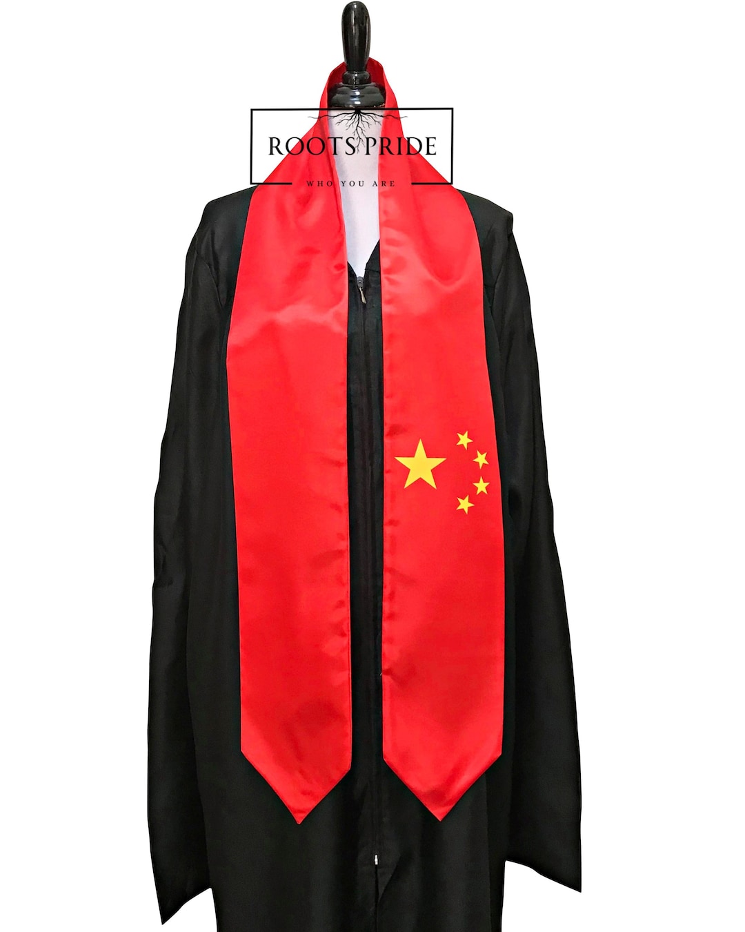 DOUBLE SIDED China Flag Graduation Stole / China Flag Sash / Chinese ...