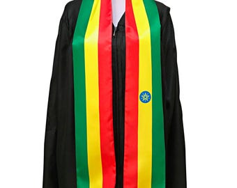 DOUBLE SIDED Oromia Flag Graduation Stole / Oromia Flag Sash ...