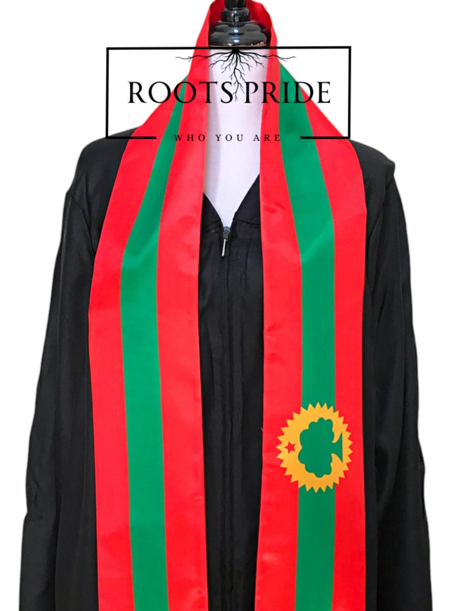 DOUBLE SIDED Oromia Flag Graduation Stole / Oromia Flag Sash ...