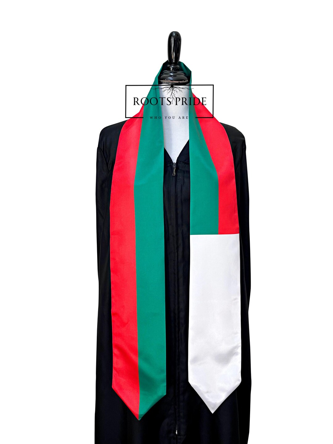 DOUBLE SIDED Madagascar Flag Graduation Stole / Madagascar Flag Sash ...