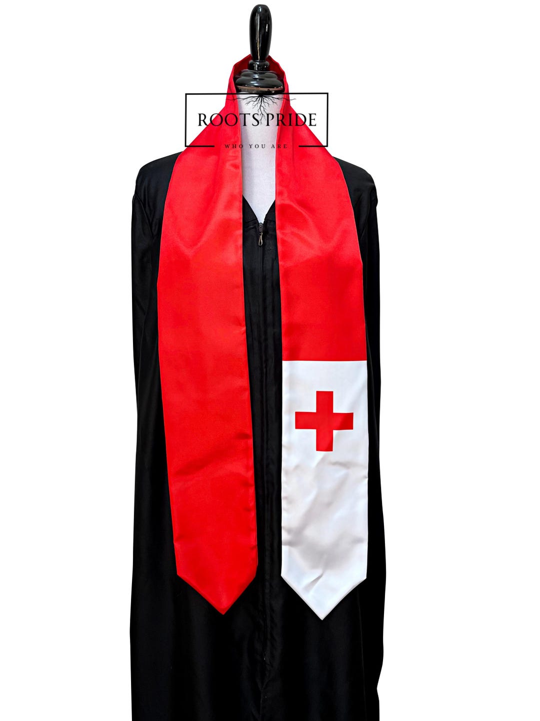 DOUBLE SIDED Tonga Flag Graduation Stole / Tonga Flag Sash / Tongan ...