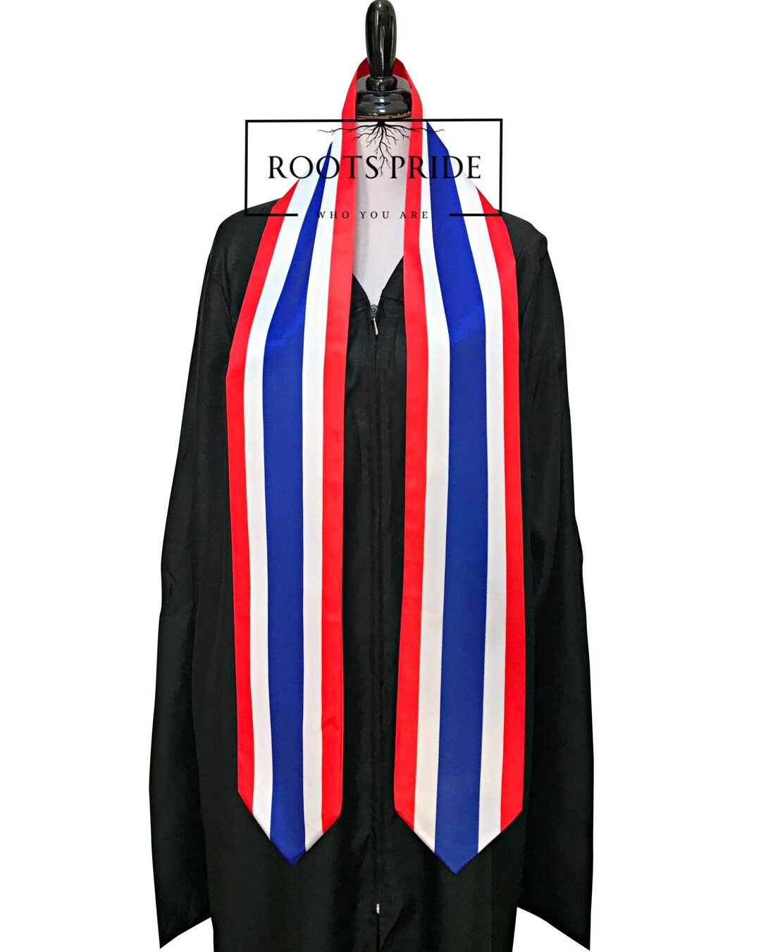 DOUBLE SIDED Thailand Flag Graduation Stole / Thailand Flag Sash / Thai ...