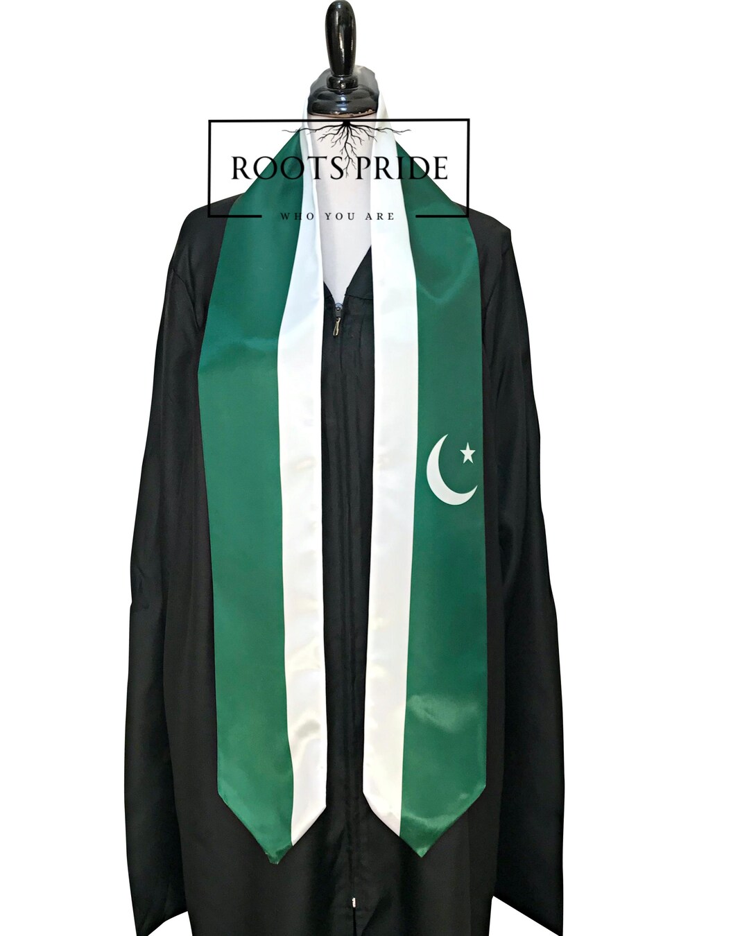 DOUBLE SIDED Pakistan Flag Graduation Stole / Pakistan Flag Sash ...
