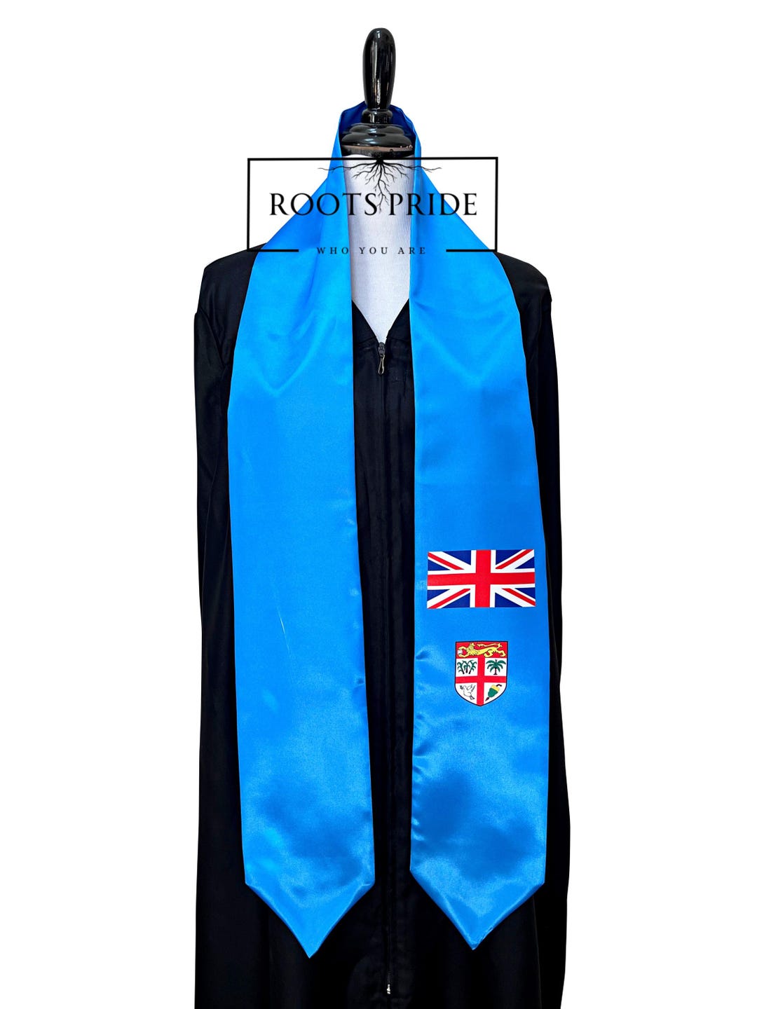 DOUBLE SIDED Fiji Flag Graduation Stole / Fiji Flag Sash / Fijian ...