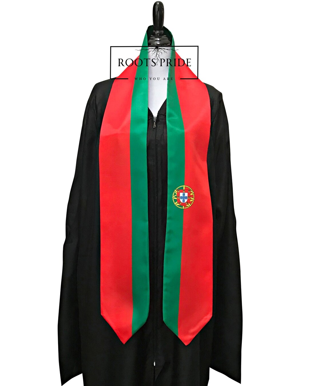 DOUBLE SIDED Portugal Flag Graduation Stole / Portugal Flag Sash ...