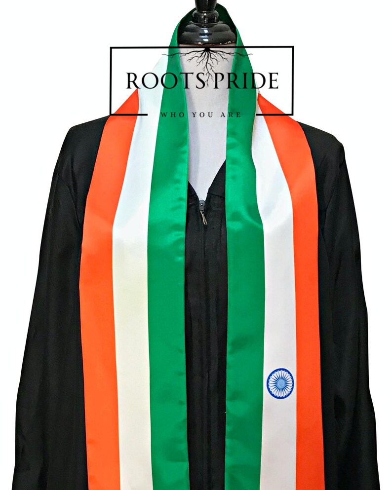 DOUBLE SIDED India Flag Graduation Stole / India Flag Sash / Indian ...