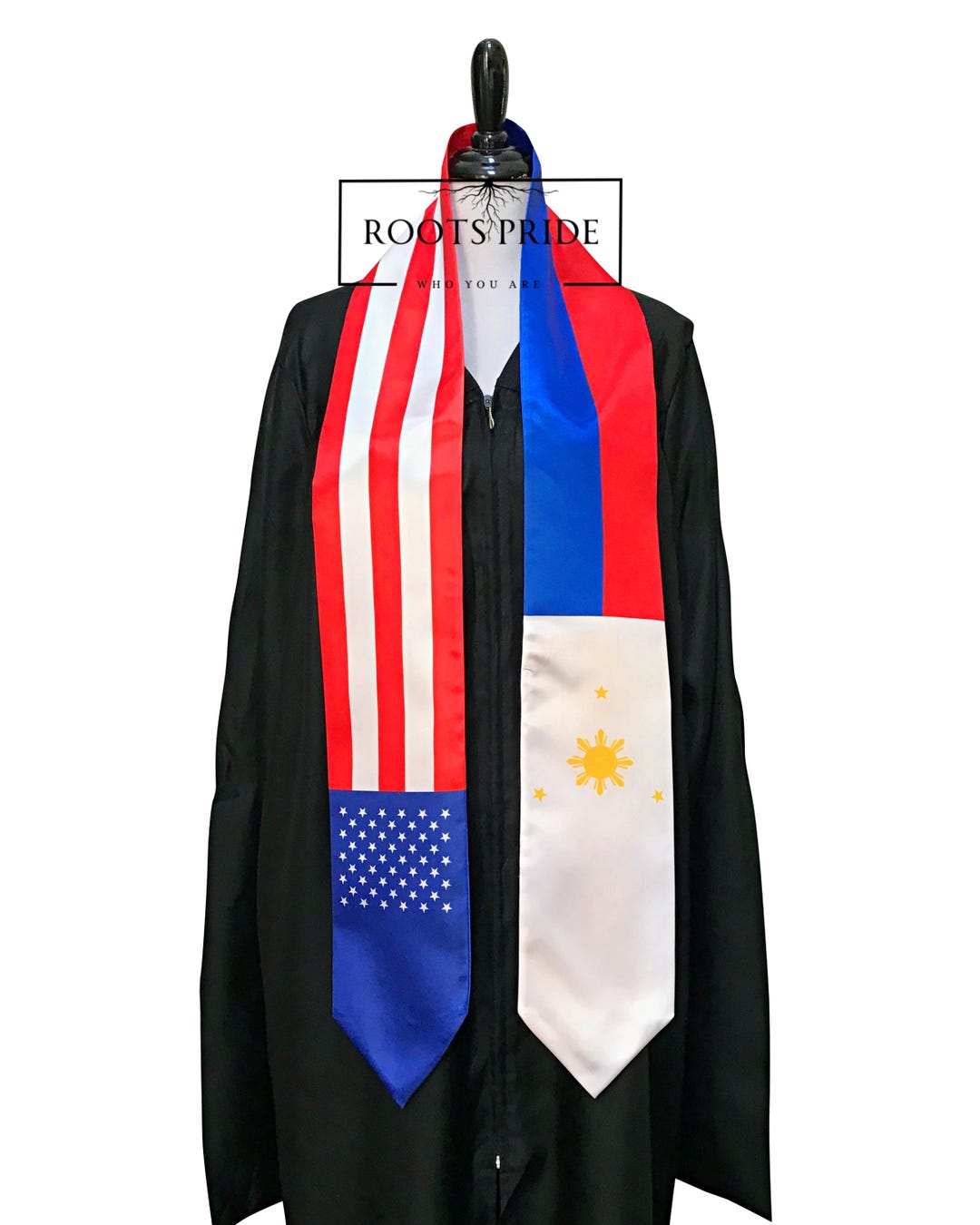 Filipino American Mix Flags Graduation Stole / United States ...