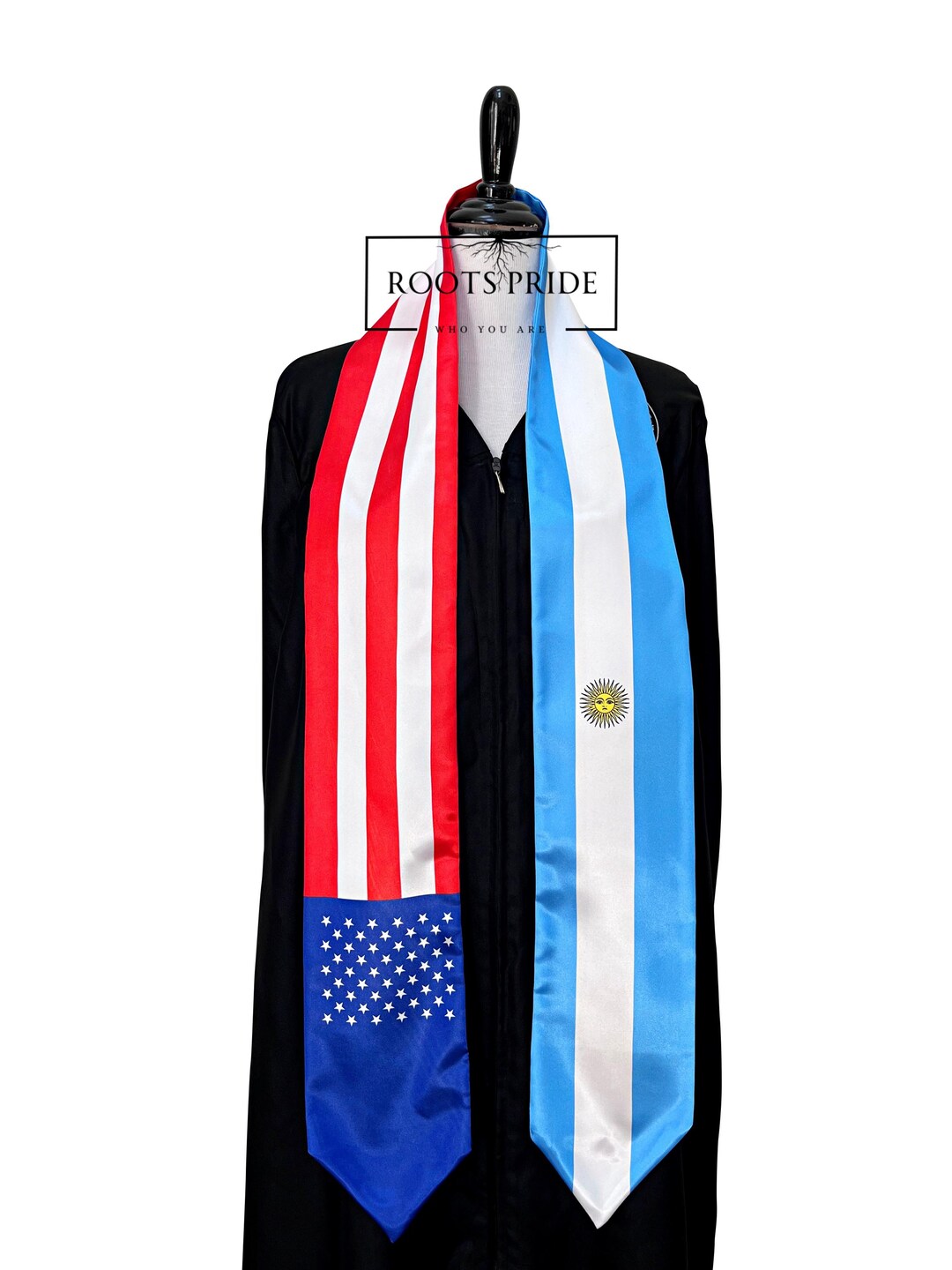 Argentines American Mix Flags Graduation Stole / United States ...