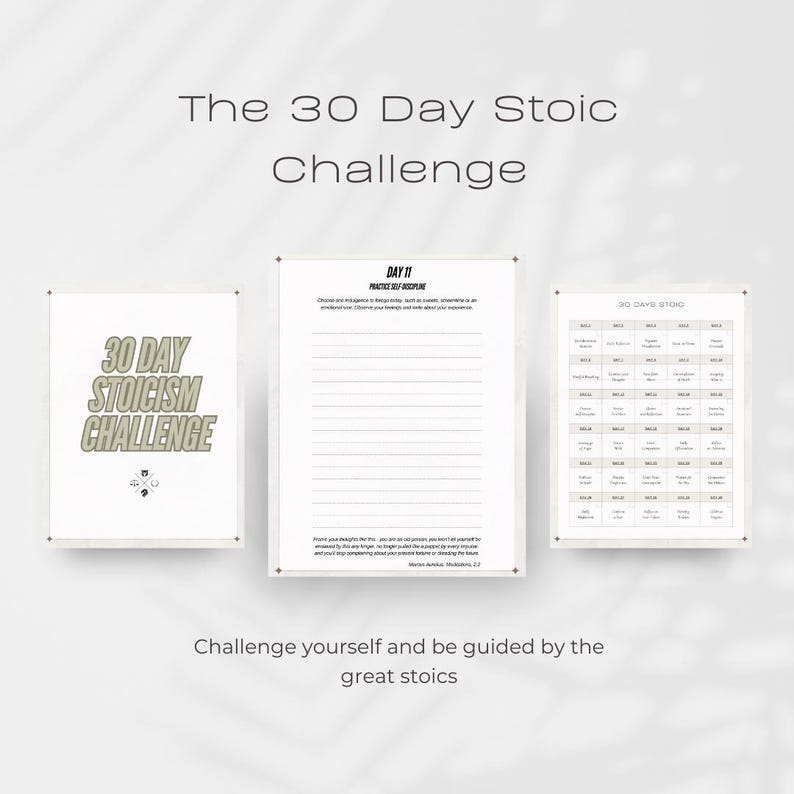 30-day Stoic Challenge - Etsy