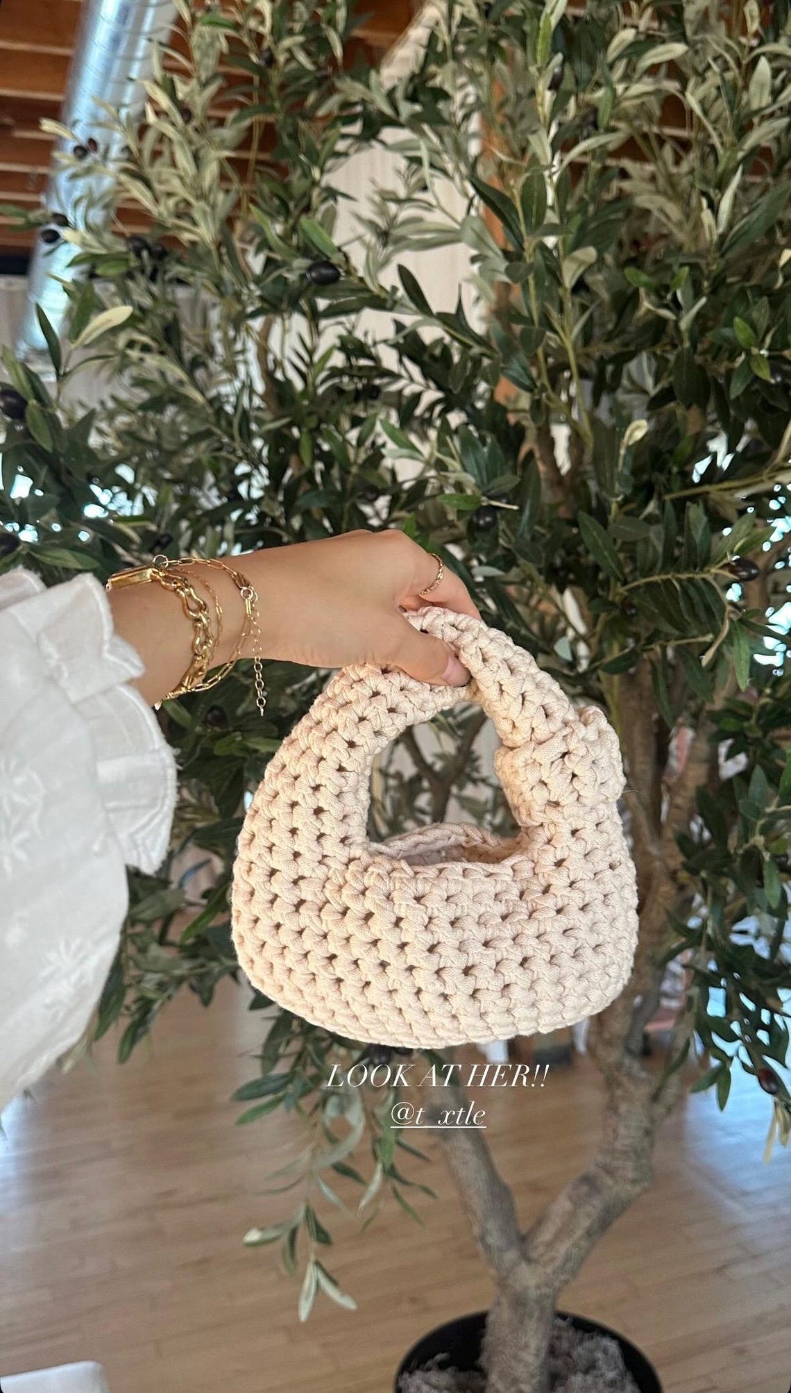 The MINI Knot Bag, Crochet Handbag by Txtle, Luxury Designer Bag, Women ...