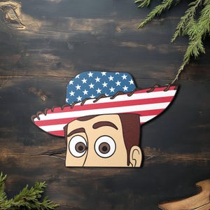Independence Woody Peeker Peeking Car Window Decals - Bumper Waterproof ...
