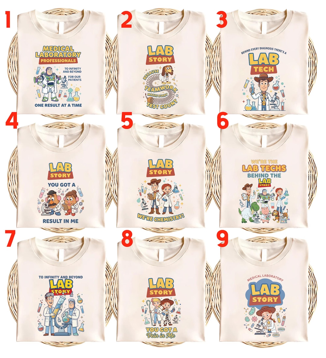 Lab Week 2026 Toy Story Shirt, Lab Story Science Team Tee, Funny Lab ...