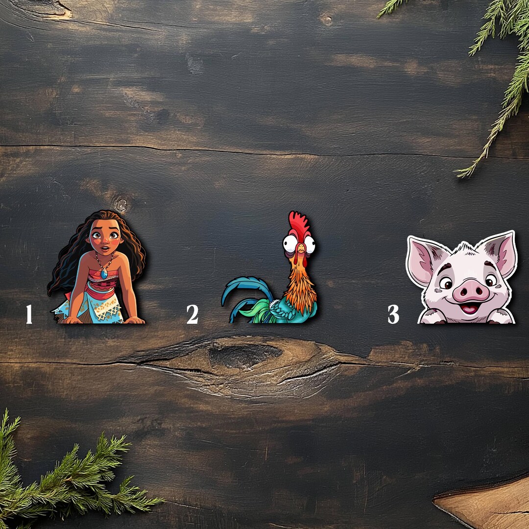 Hei Hei Pua Pua Peeker Sticker – Funny Chicken Peeking Car Window Decal ...