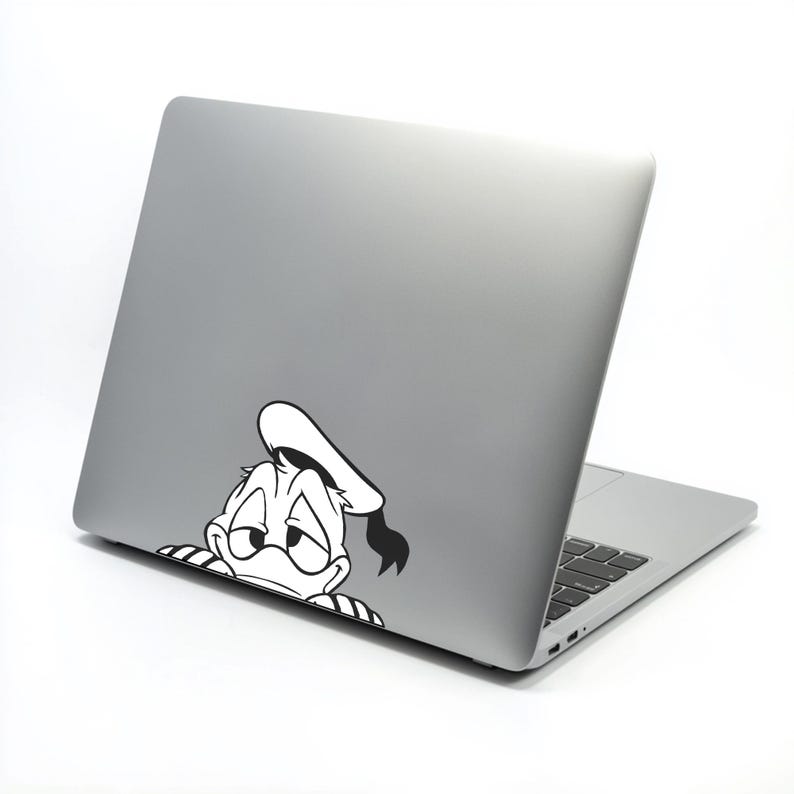 Donald Duck Peeking Car Window Decal - Bumper Waterproof Vinyl Sticker ...