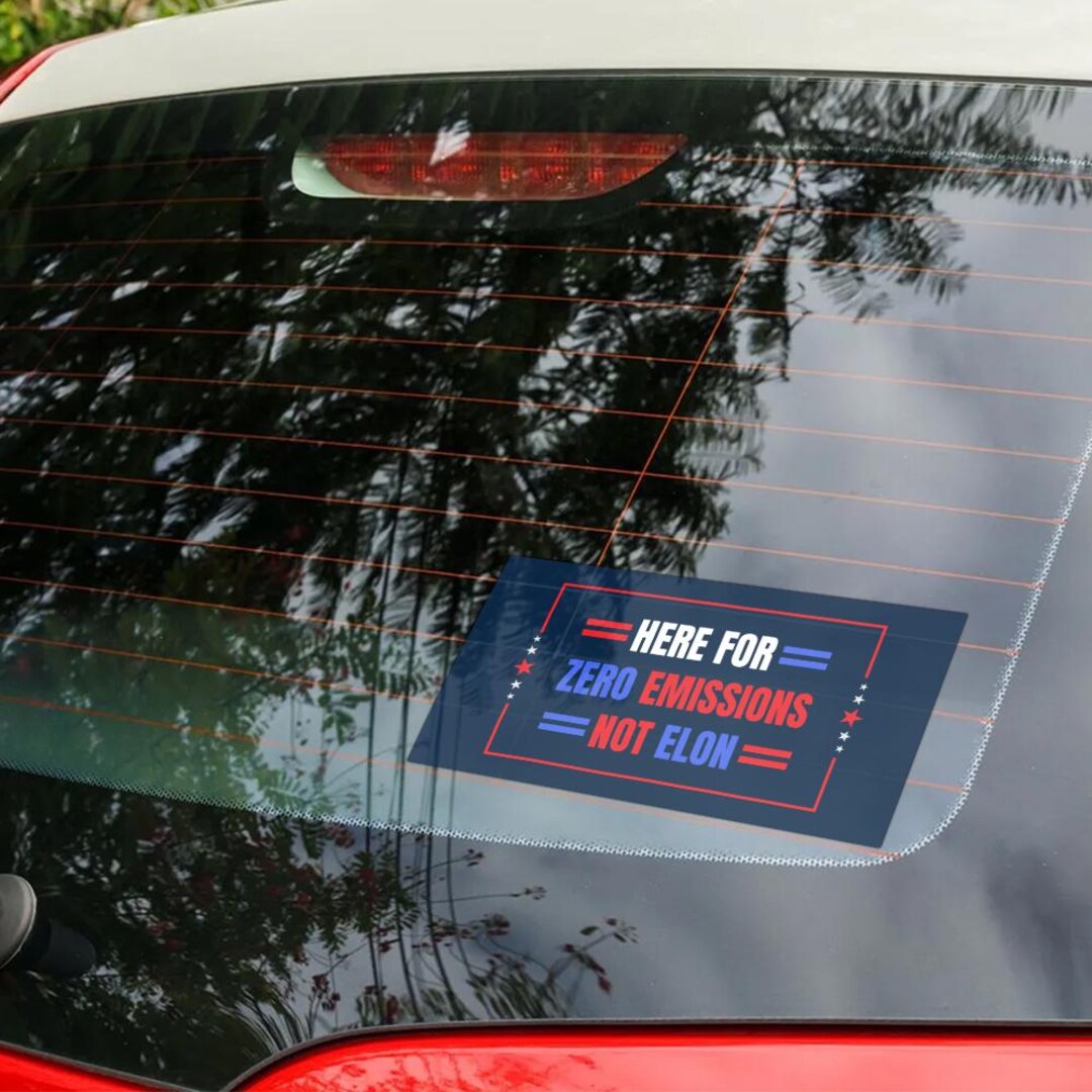 Here for Zero Emissions Bumper Sticker, Political Protest, Activism ...