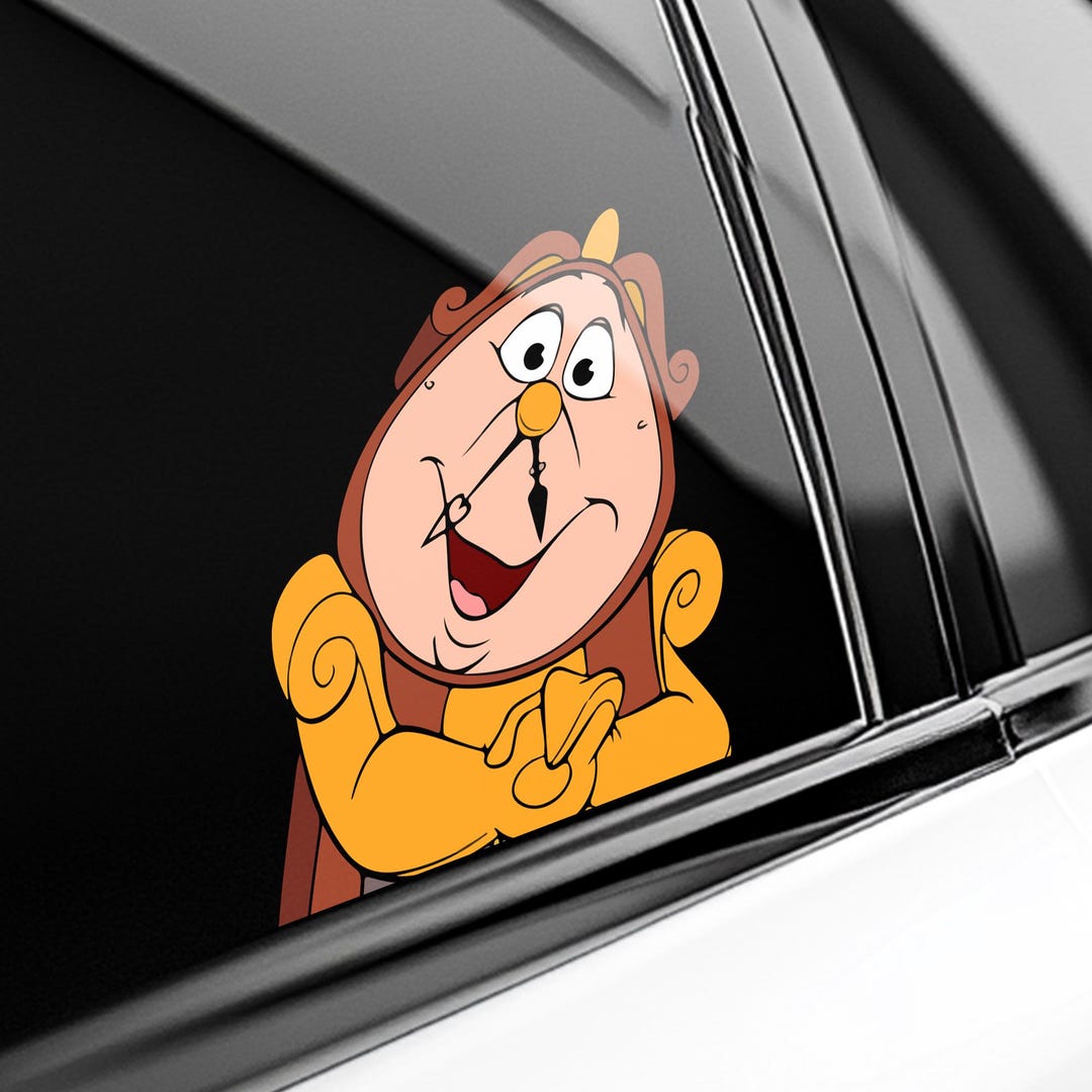 Cogsworth Clocks Peeker Peeking Car Window Decals - Bumper Waterproof ...
