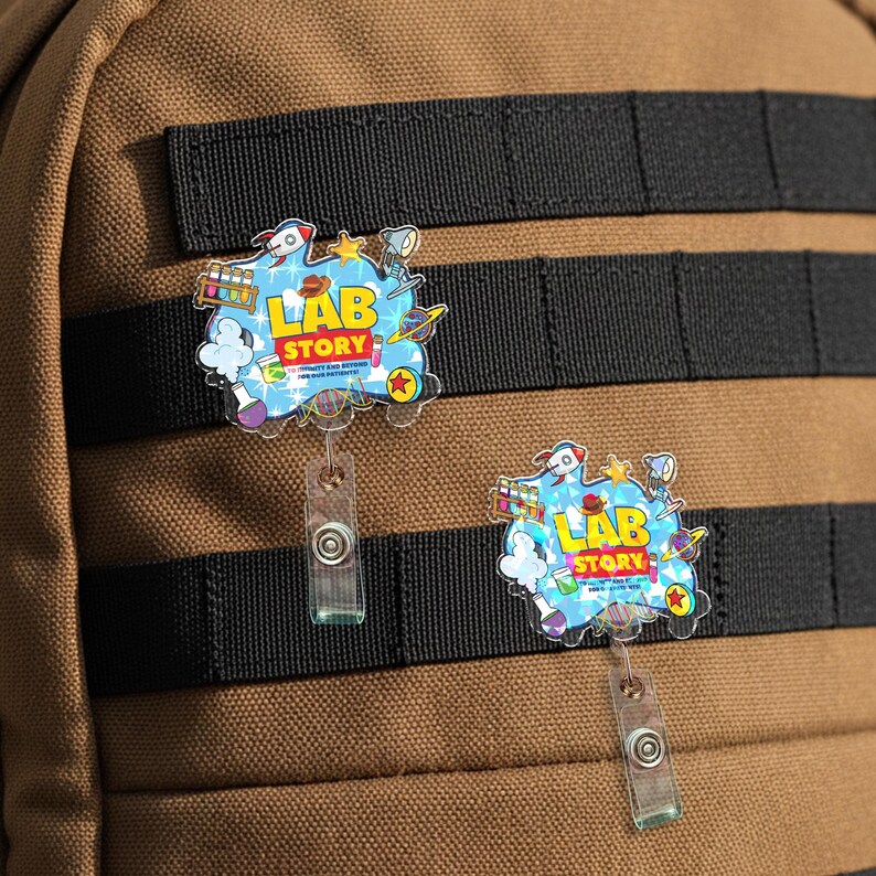 Lab Week 2026 Badge Reel, Lab Story, Badge Holder, Nurse Badge Reel ...