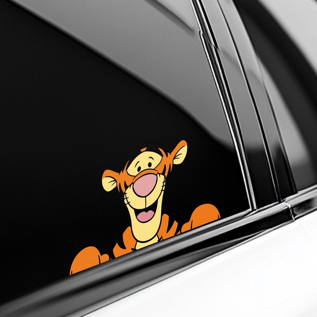 Tigger Pooh Movie Peeker Peeking Car Window Decal - Bumper Waterproof ...