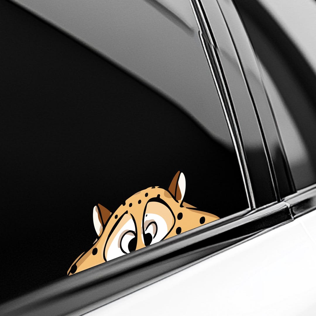 Officer Clawhauser Peeker Peeking Car Window Decals - Bumper Waterproof ...