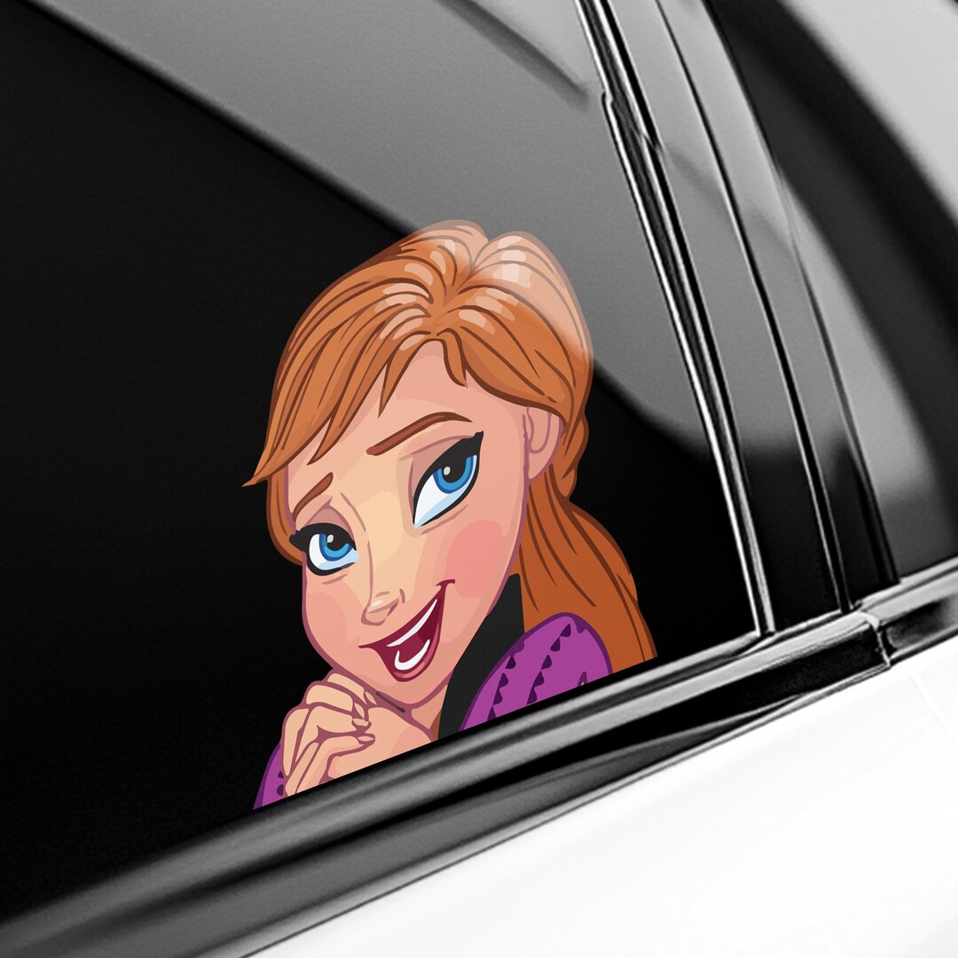 Anna Peekaboo Peeker Peeking Car Window Decals - Bumper Waterproof ...
