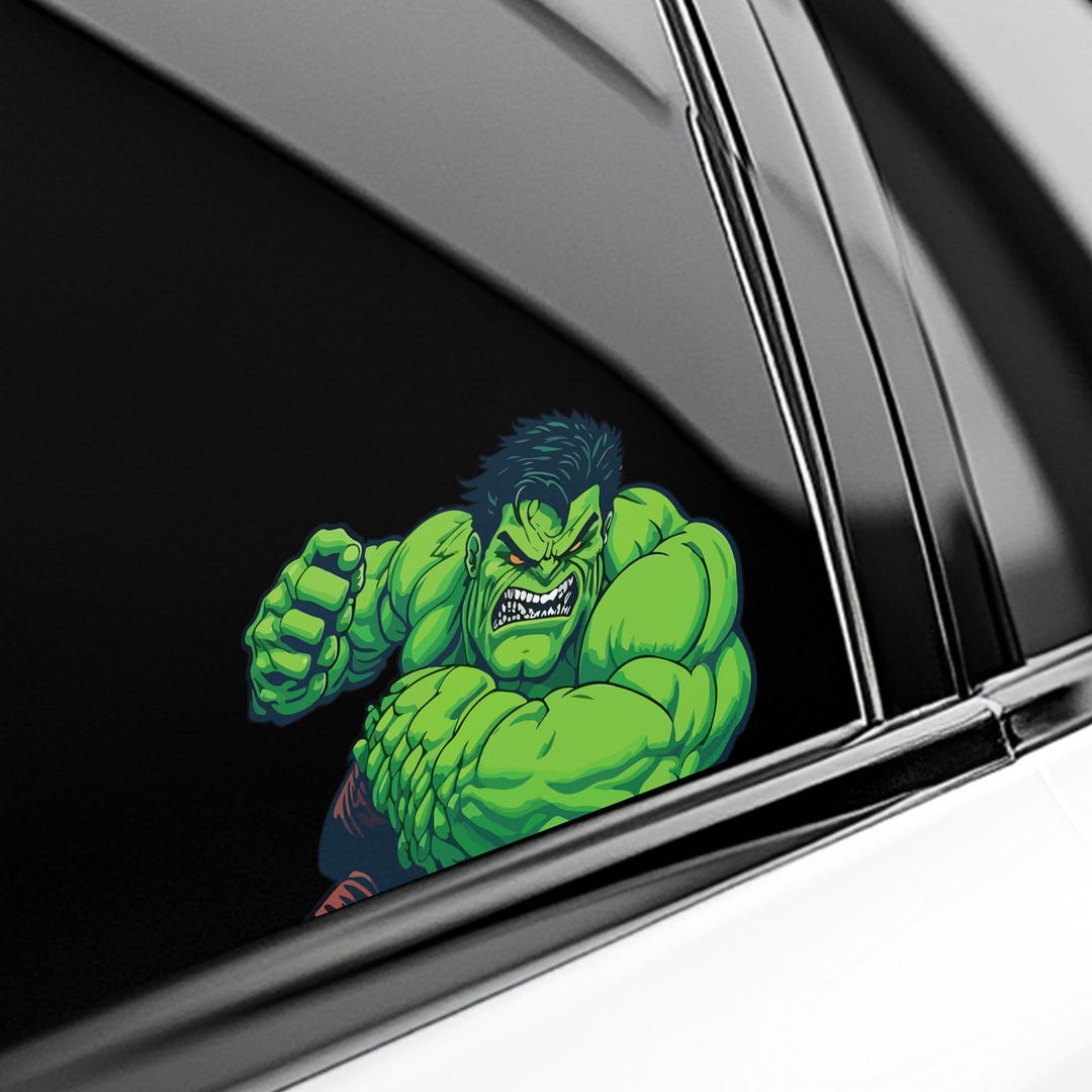 Hulk Peeker Peeking Car Window Decals - Bumper Vinyl Stickers ...
