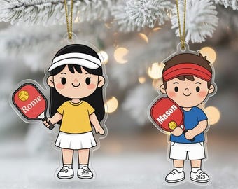 Pickleball Christmas Ornament, Pickleball Partner Gift, Sports Keepsake ...