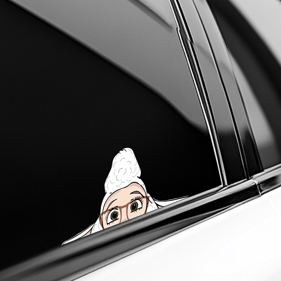 Mayor Lionheart Peeker Peeking Car Window Decals - Bumper Waterproof ...
