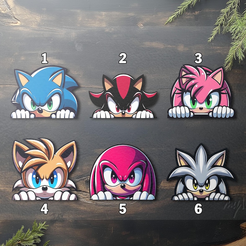 Tails Peekaboo Peeker Peeking Car Window Decals - Bumper Waterproof ...