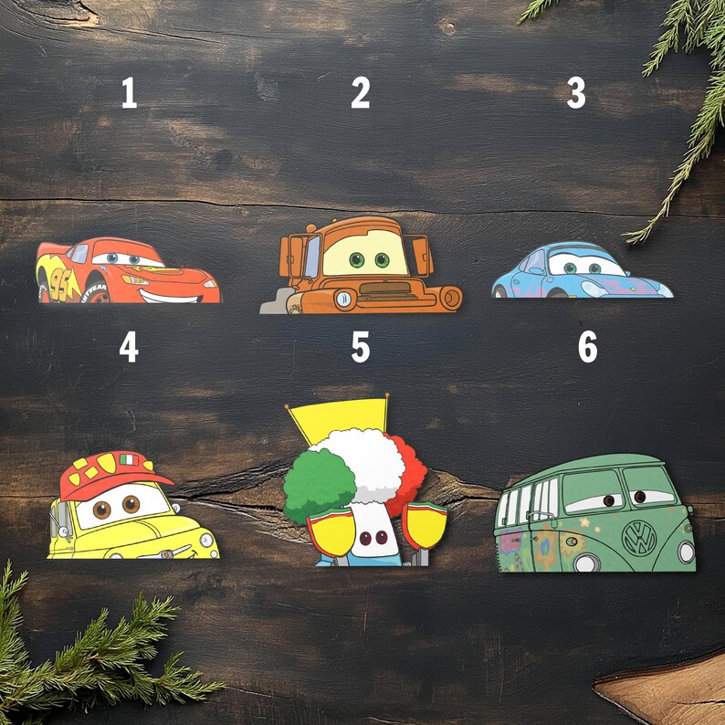 Mater Peekaboo Peeker Peeking Car Window Decals - Bumper Vinyl Stickers ...