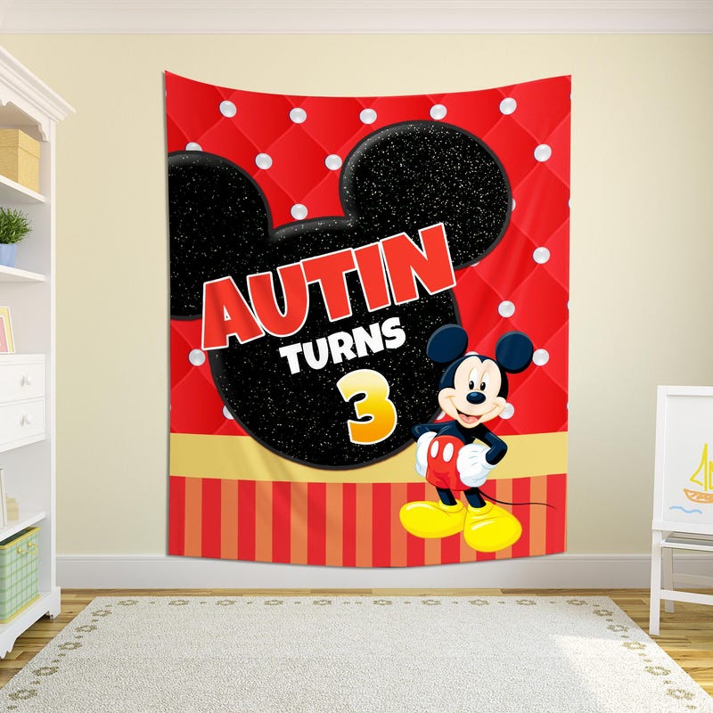 Mickey Mouse Banner - Etsy