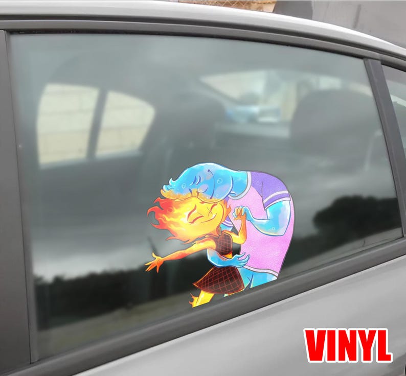 Disney Elemental Ember Wade Peeker Sticker – Vinyl Disney Elemental ...