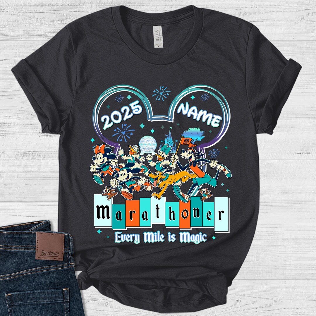 Personalized Mickey & Friends Rundisney Shirt, WDW Marathon Weekend ...
