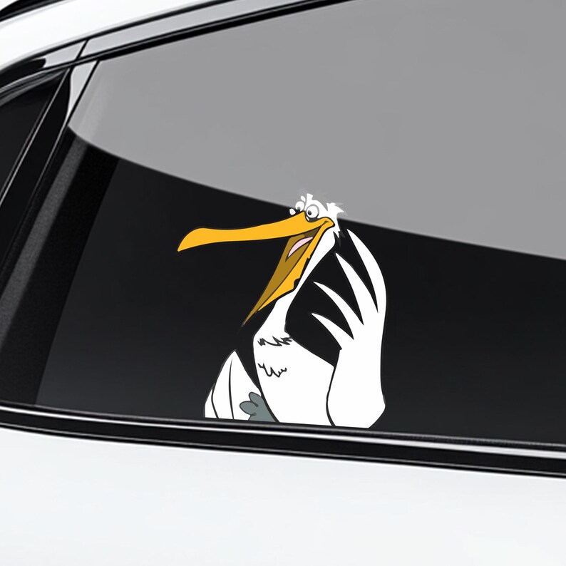 Nigel Peeker Peeking Car Window Decals - Funny Bear Bumper Waterproof ...