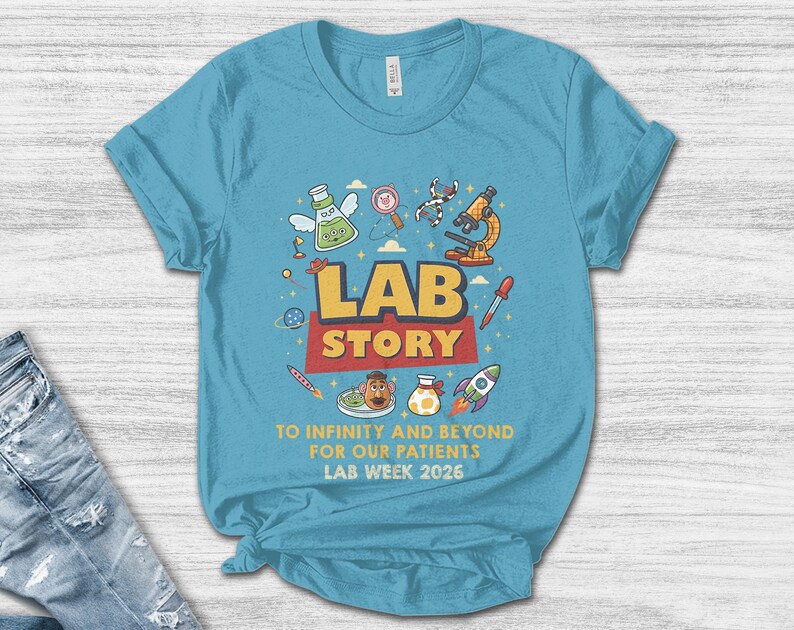 Lab Week 2026 Toy Story Shirt, Lab Story Science Team Tee, Funny Lab ...