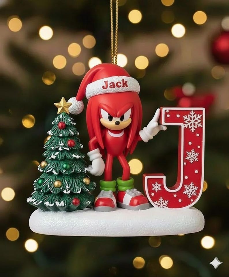 Personalized Sonic Tails Name Letter Ornament/sonic Hedgehog Acrylic ...