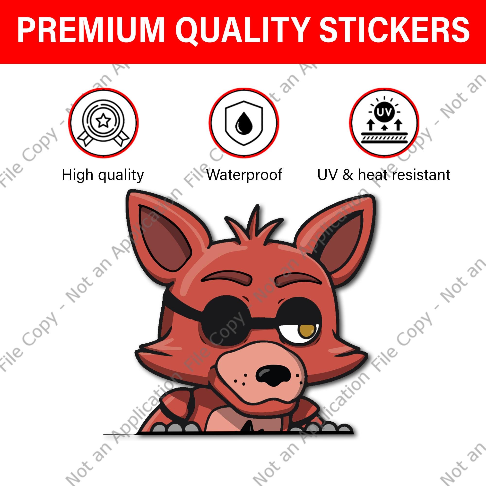 Foxy Style Peeker Peeking Car Window Decals - Funny Bear Bumper ...